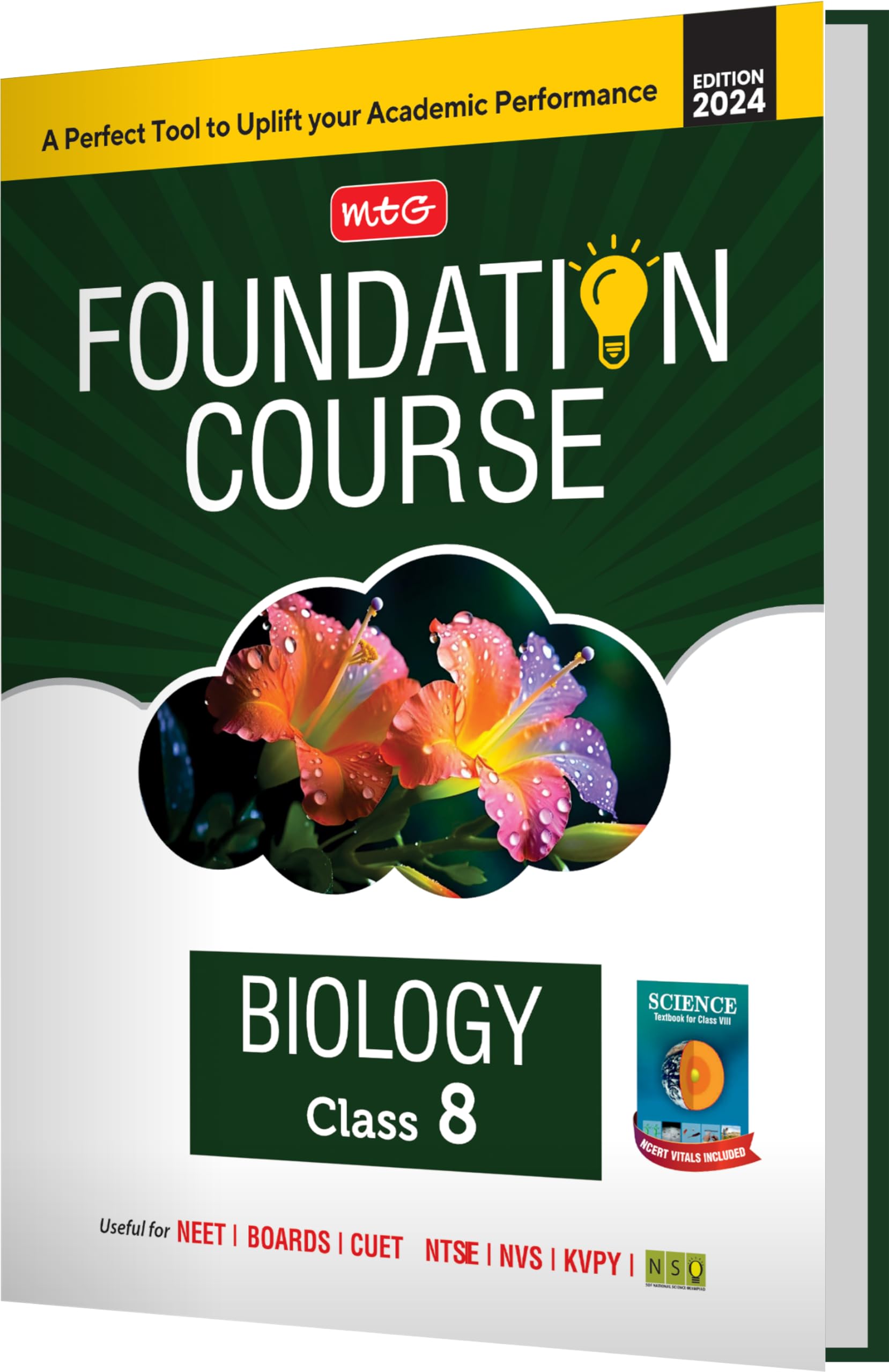 Buy MTG Foundation Course Class 8 Biology Book For IIT JEE NEET NSO ...