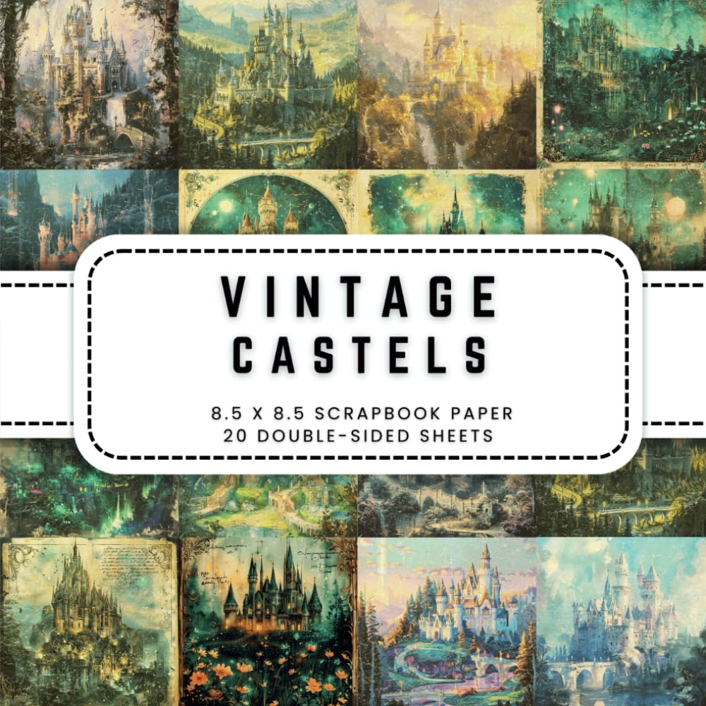 Vintage Medieval Castles Scrapbook Paper: 20 Double-sided Decorative ...