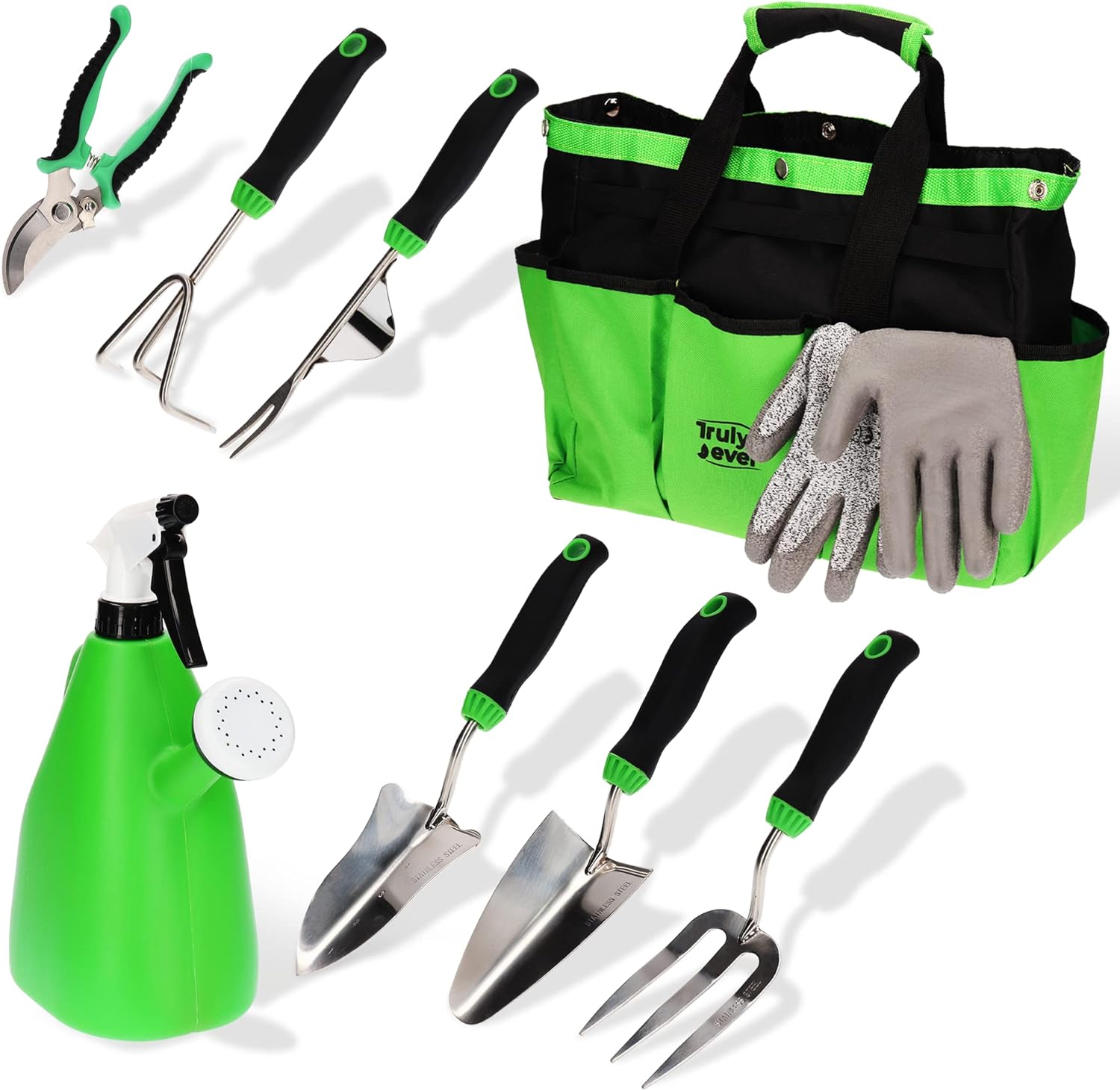 Amazon.com : Garden Tool Set - Stainless Steel Heavy Duty Gardening ...