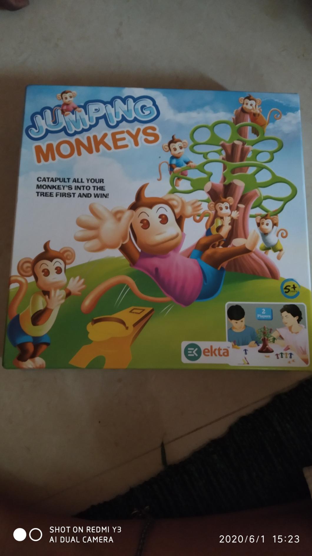 Buy EKTA Jumping Monkeys Small Catapult Toy 2 Players Board Game for ...