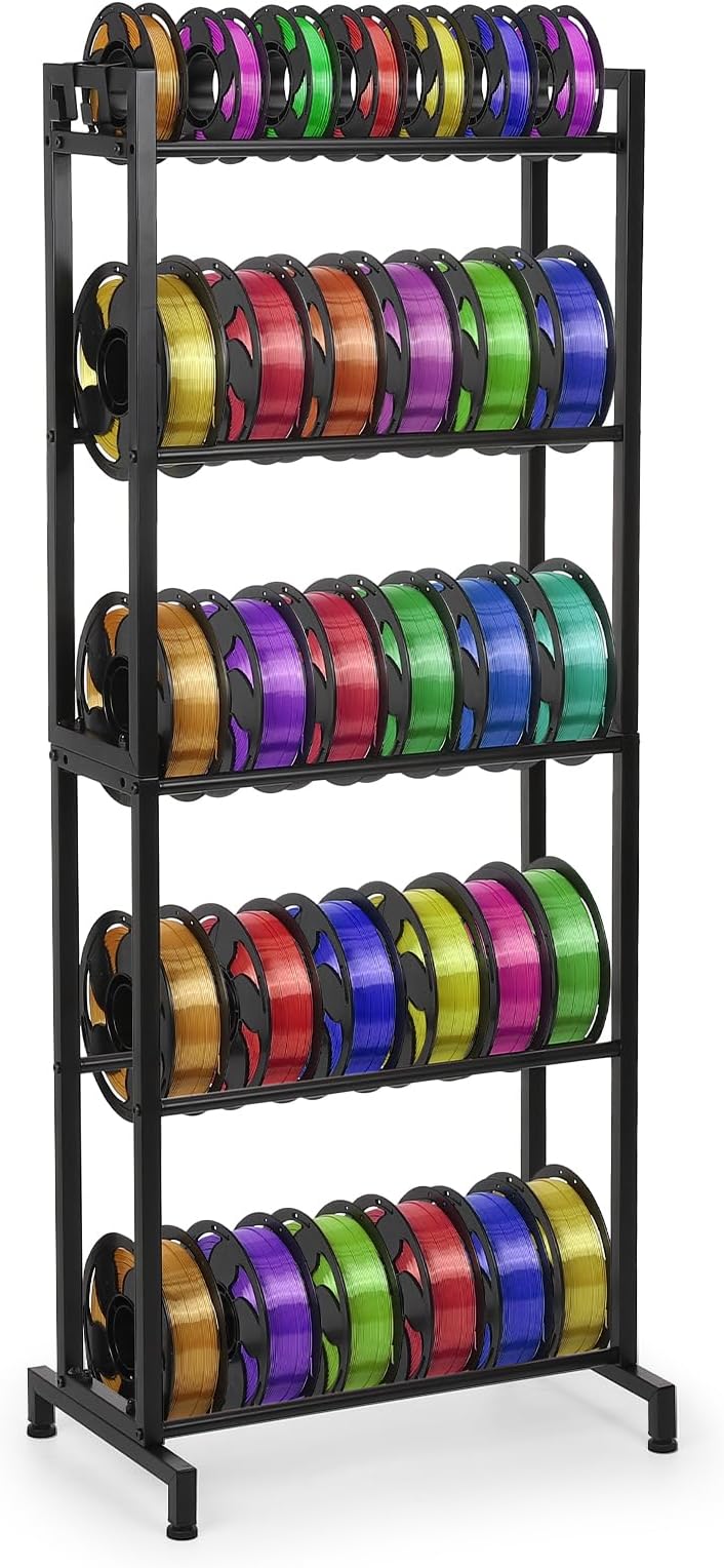 Amazon.com: Ormeli 3D Printer Filament Storage Rack, 5-Tier 3D Printing ...