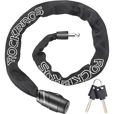 Amazon.com: RYANGO Bike Chain Lock, Bike Locks Heavy Duty Anti Theft, Bicycle Lock with 2 Keys ...