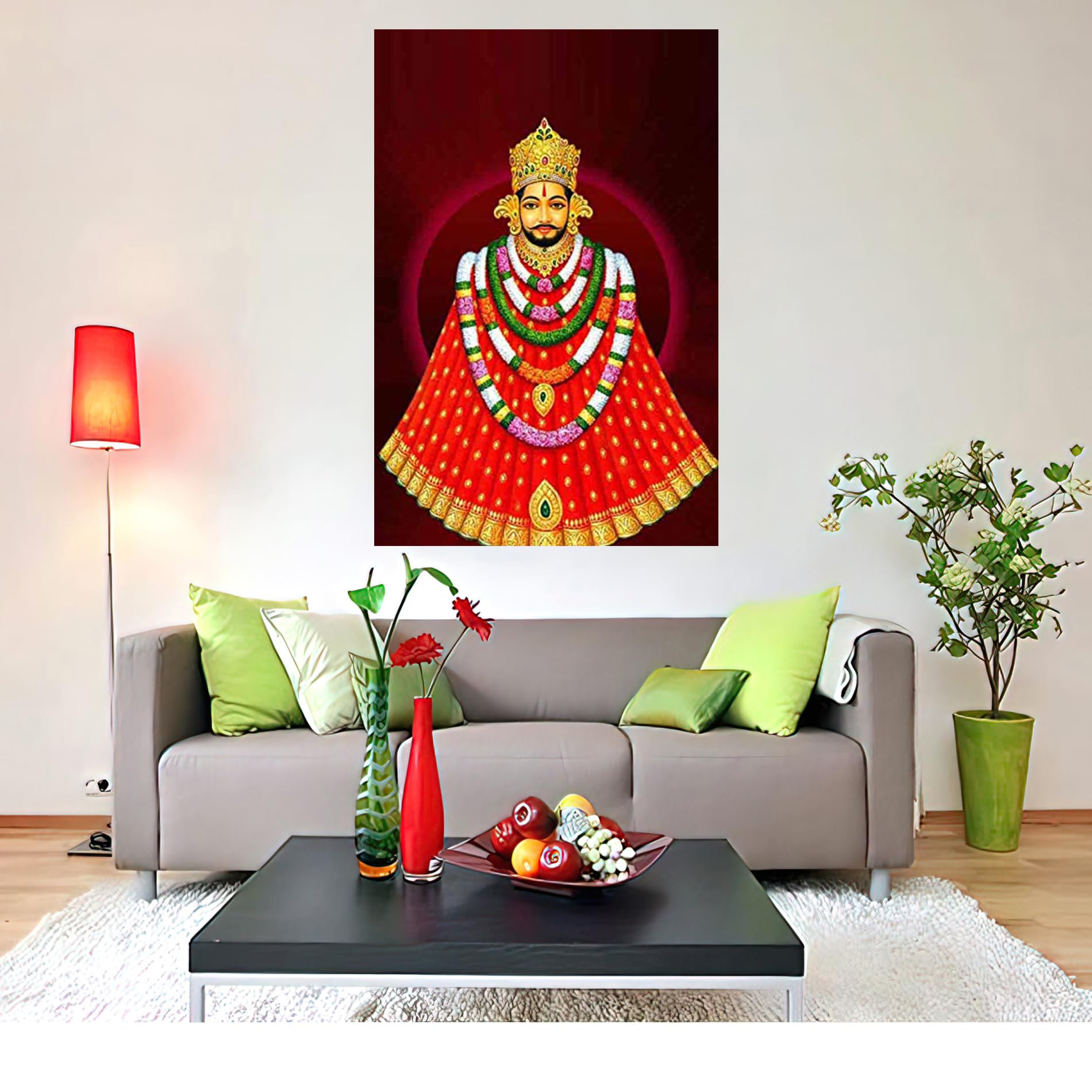 Buy British Terminal Lord Khatu Shyam ji Religious Poster Waterproof ...