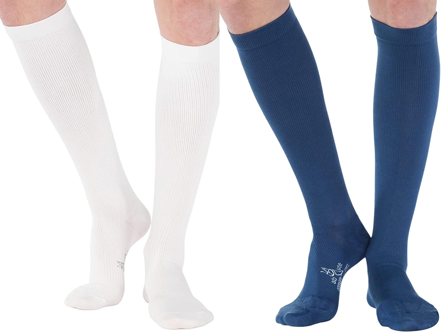 Amazon.com: (4 Pairs) Made in USA - Unisex Cotton Compression Socks ...