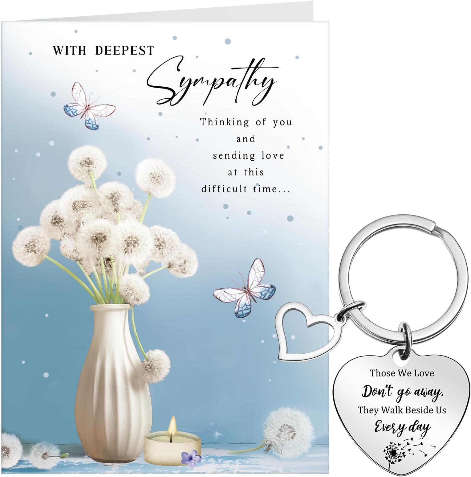 Tenare 3 Pcs Sympathy Cards Gifts Include Sympathy Thinking of You Card ...