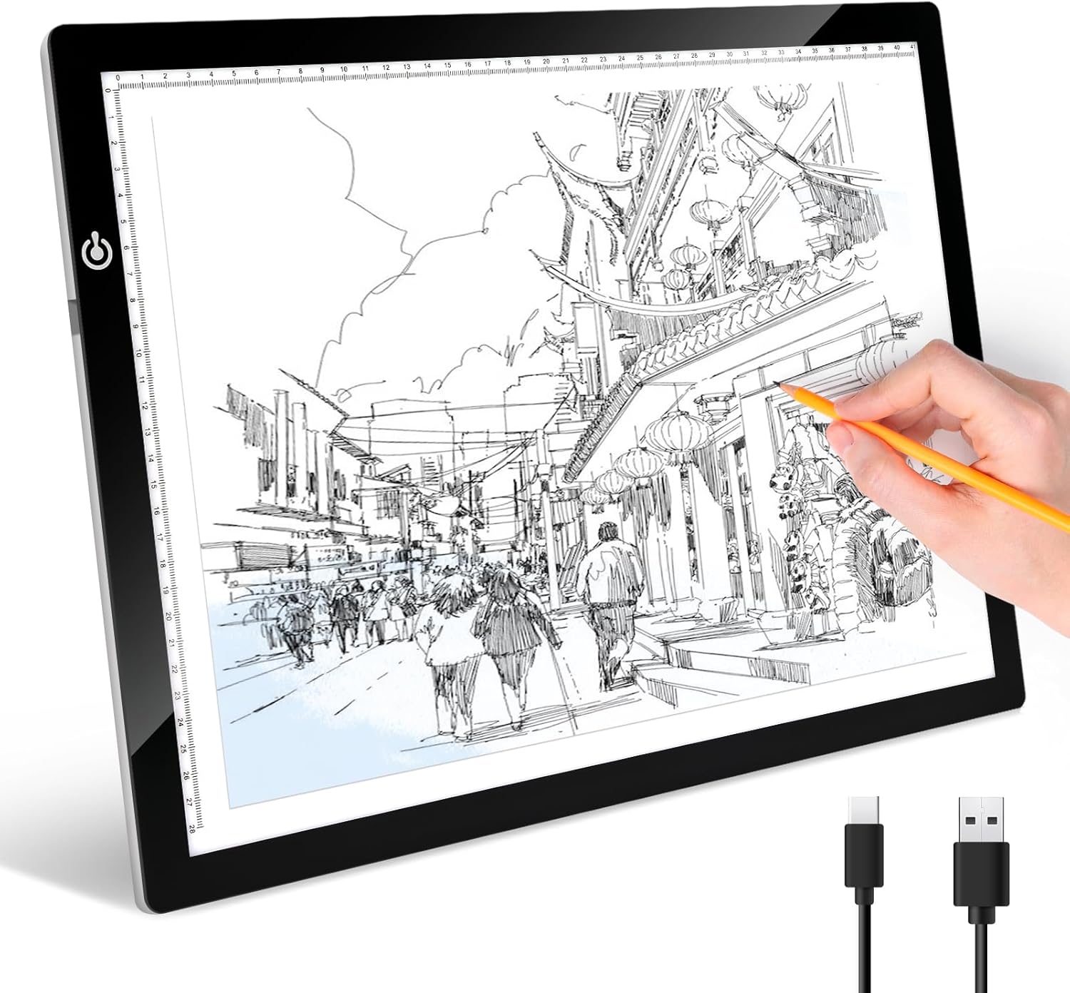 RTjoy A3 Slim LED Light Tracing Box Pad, Adjustable USB Powered Copy ...