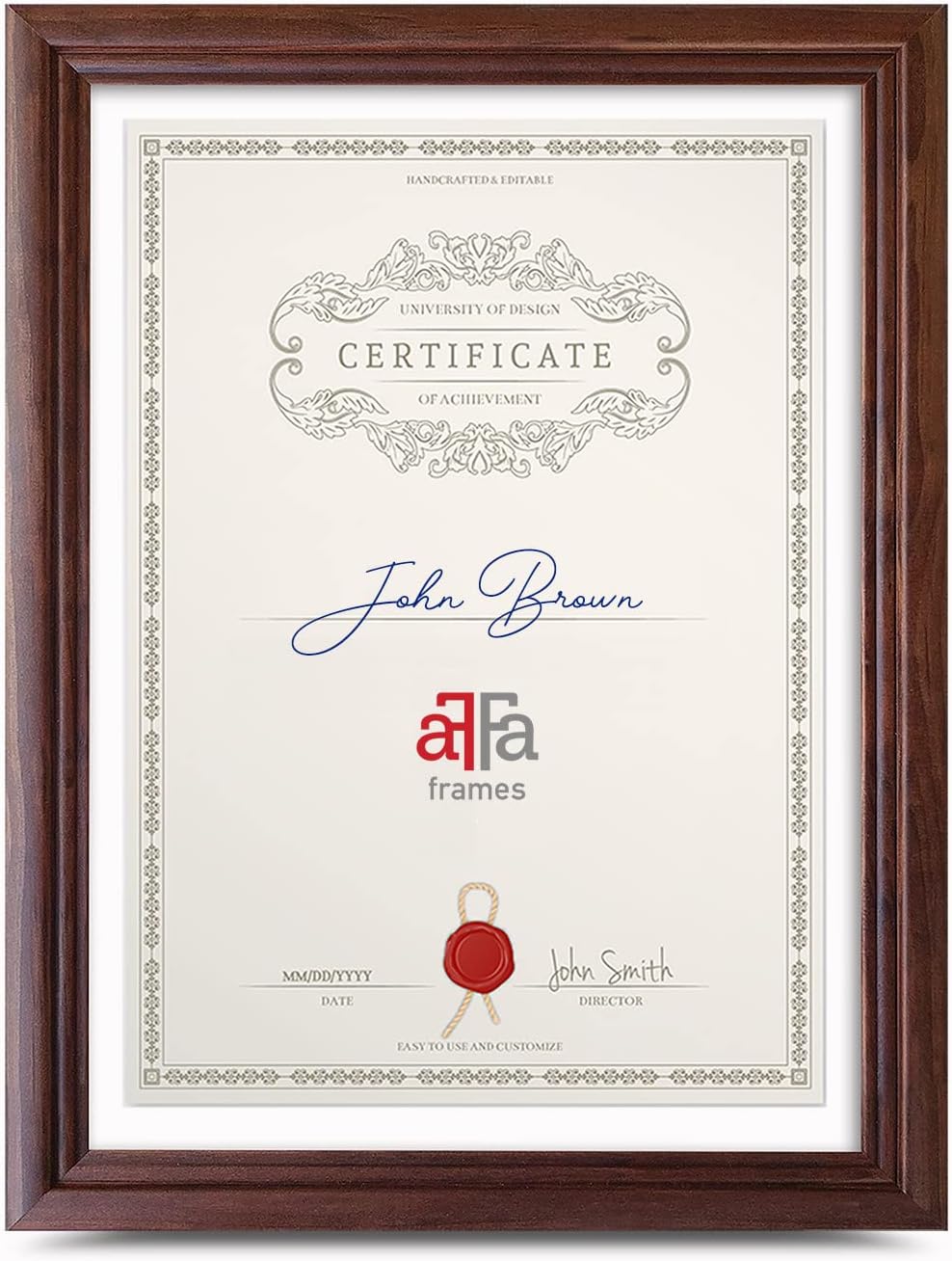 aFFa frames Retro Wooden Photo Frame Elegant Classic Design Suitable ...