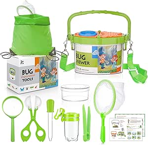 Amazon.com: GIFTRRTOY Bug Catcher for Kids - Outdoor Insect Catching Kit with Butterfly Net, Bug ...