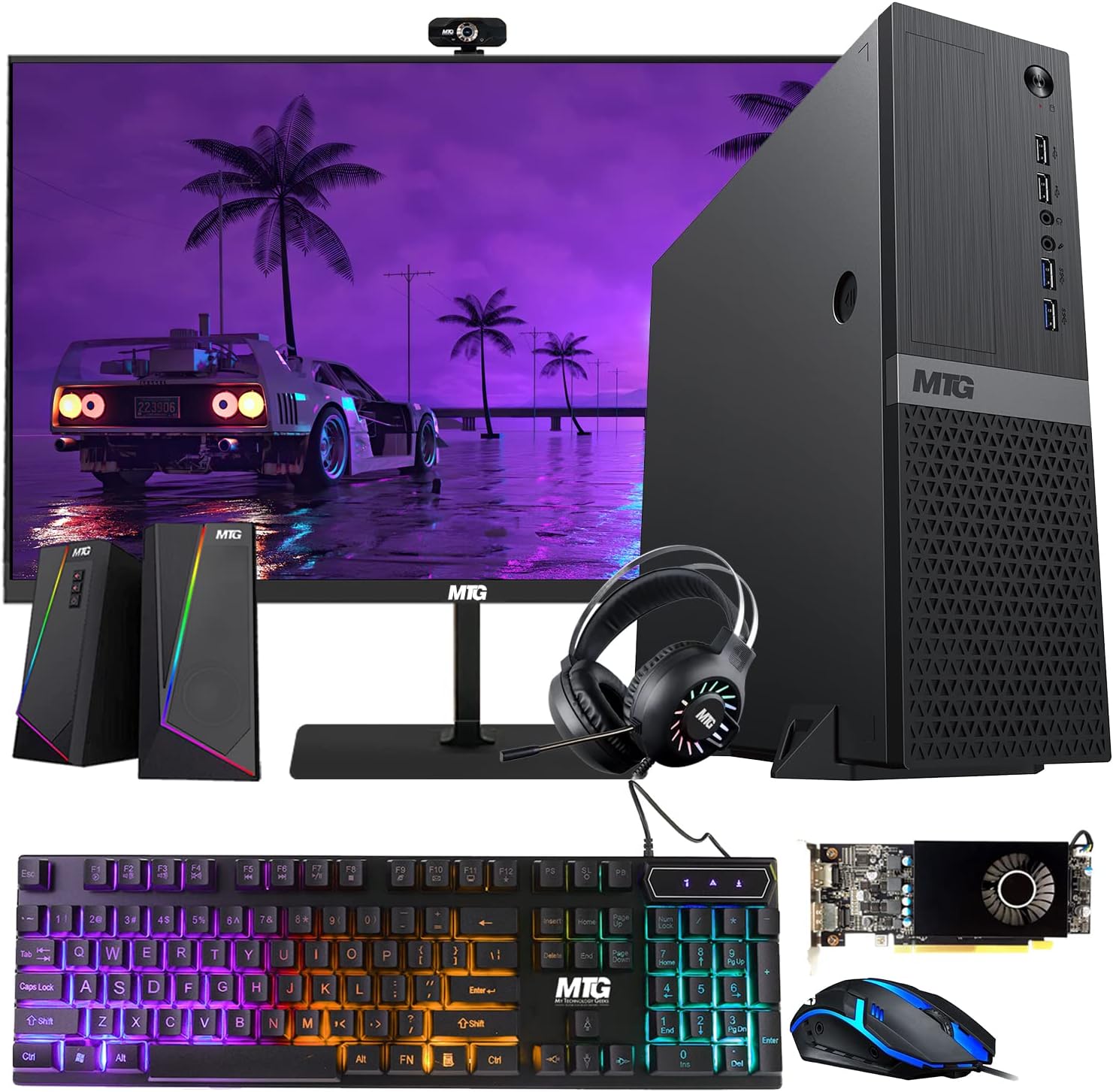 Amazon.com: Aurora Gaming Desktop Computer Intel i5 12th Gen, AMD RX ...