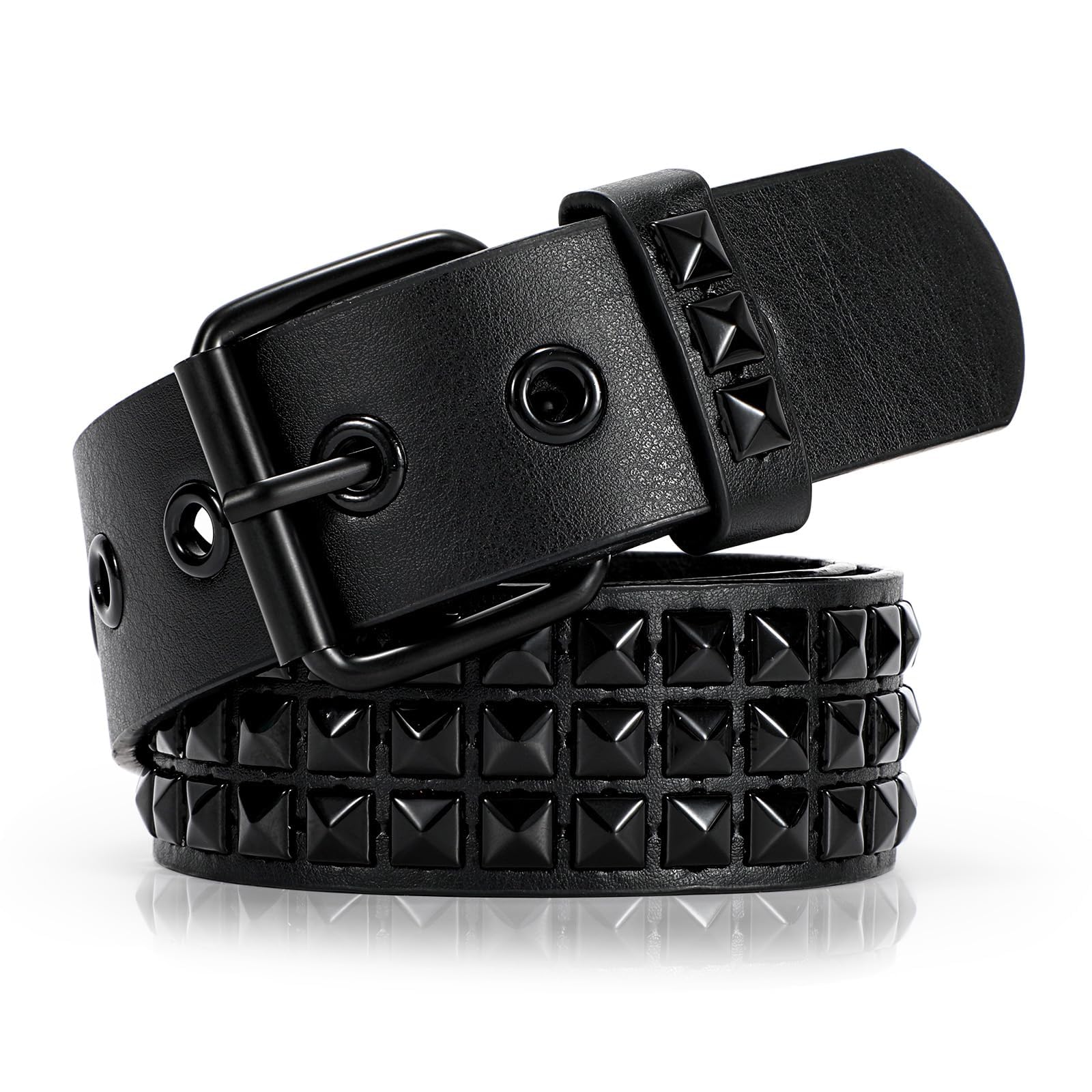YA BELT Studded Belt Goth Belt for Women and Men Metal Punk Belt Scene ...