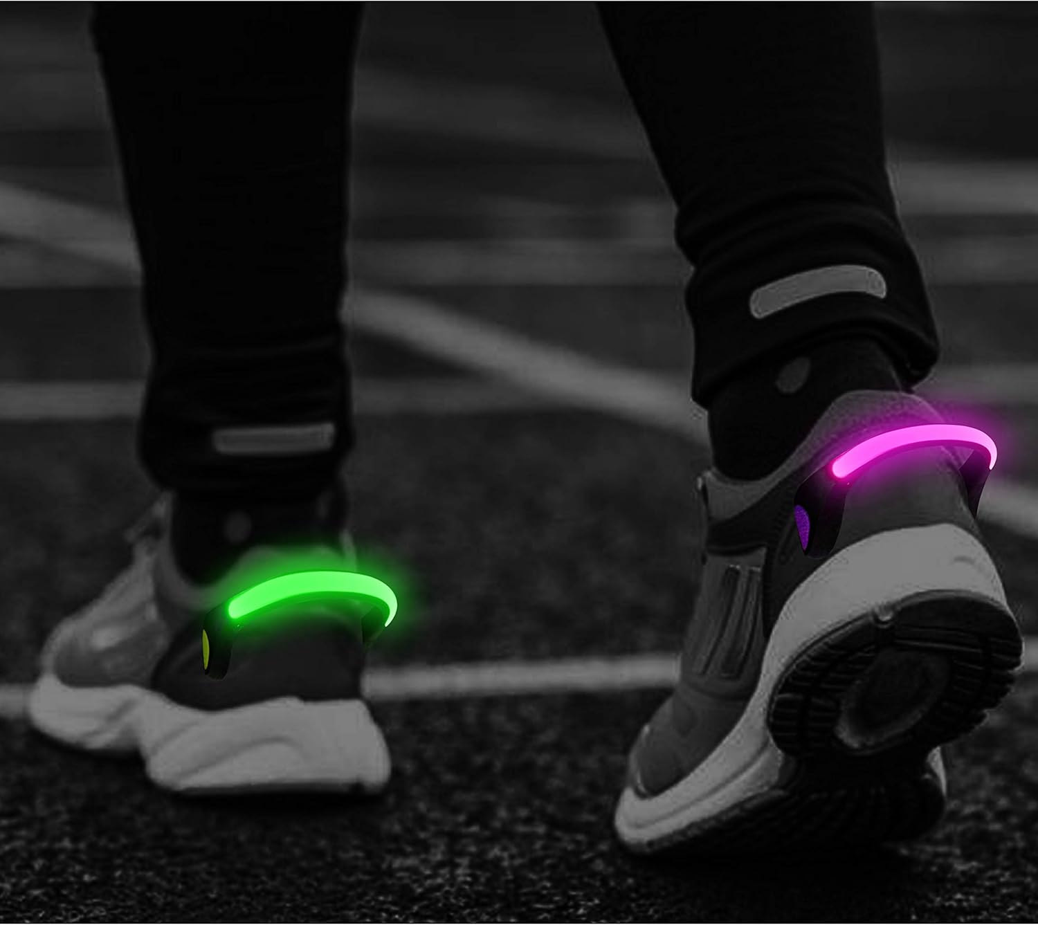 PROLOSO 8 Pack Shoe Lights for Runners Clip On Shoe Clip Lights for ...