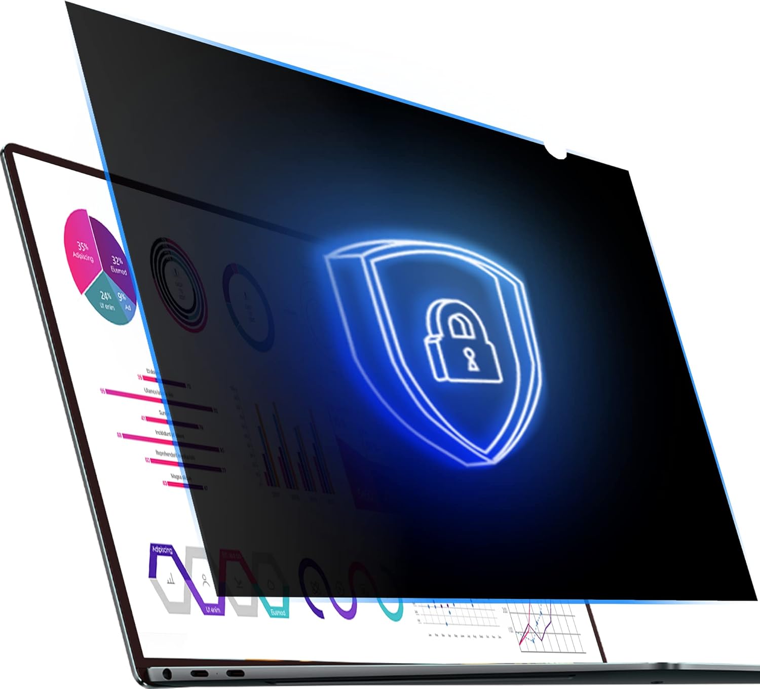 Amazon.com: GHY Laptop Privacy Screen 14 Inch for Aspect Ratio 16:9 ...