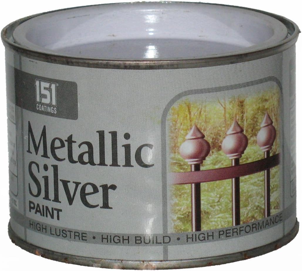 Paint Factory Metallic Paint Bright Silver 300ml : Amazon.co.uk: DIY ...