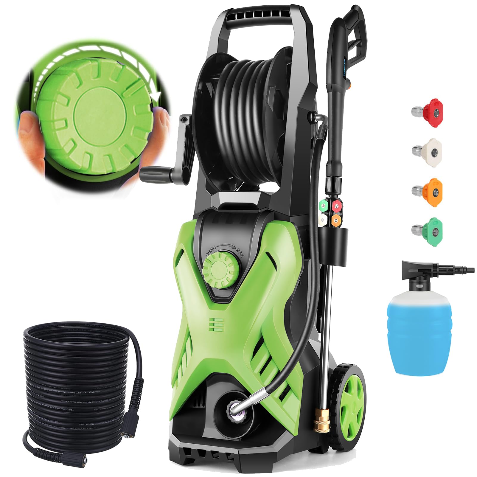 Snapklik.com : Commowner 5000 PSI Adjustable Pressure Washer 28GPM ...