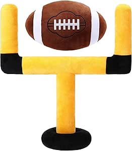 Amazon.com: Sliner Football Plush Pillow Set Fluffy Football Goal ...