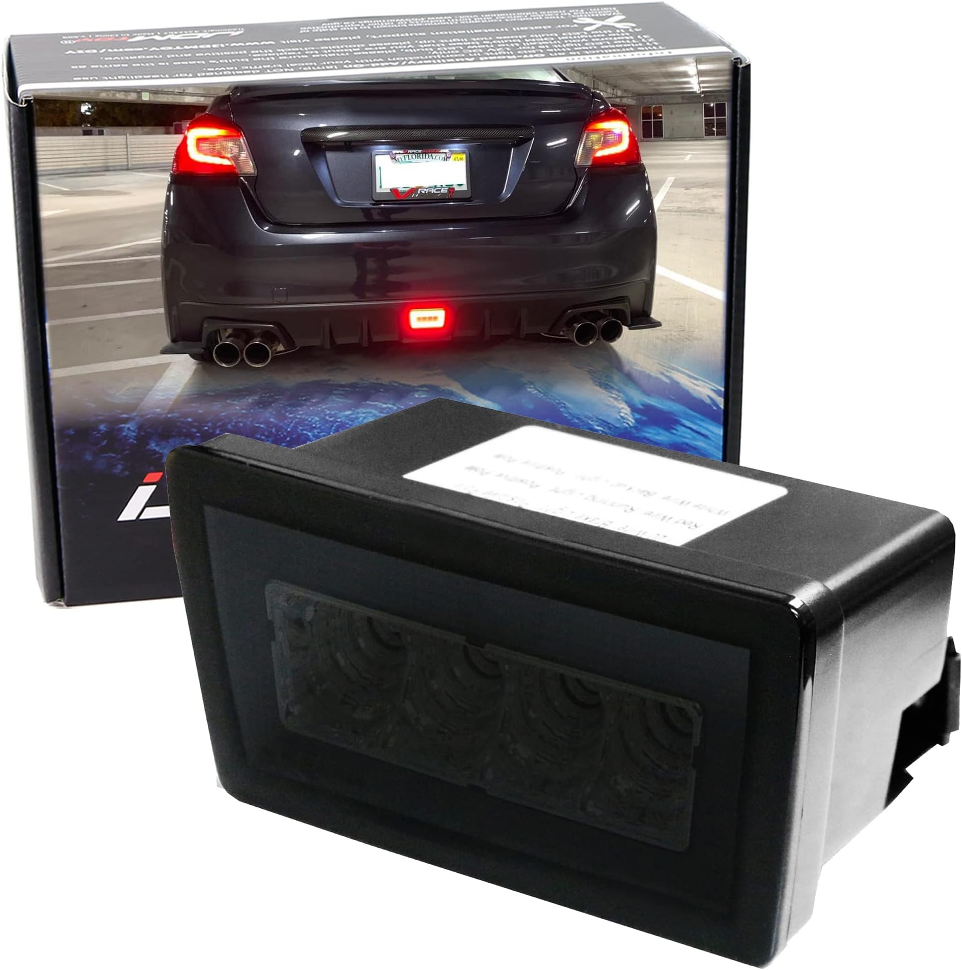 iJDMTOY Smoked Lens 3-In-1 Full LED Rear Fog Light Kit Compatible with ...