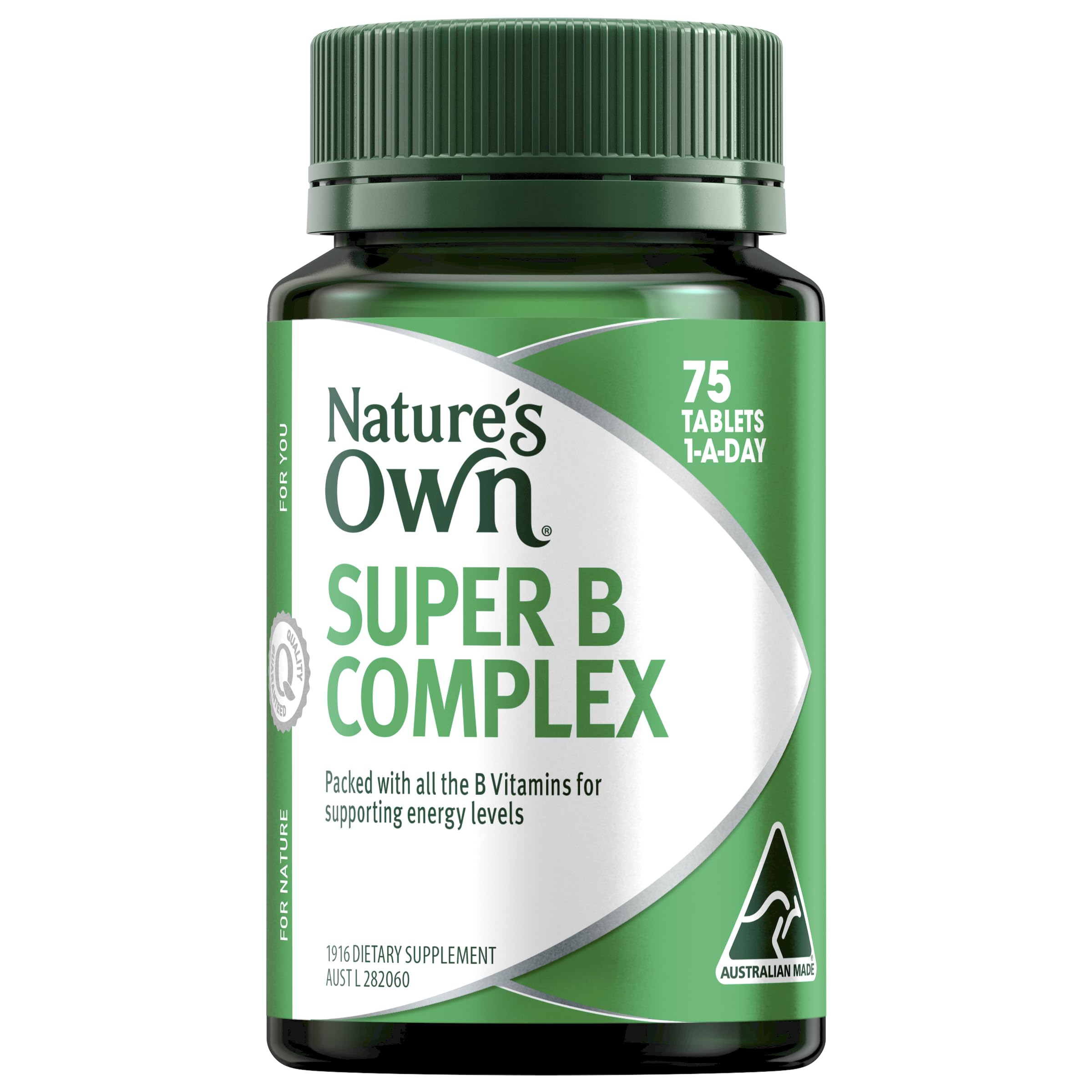 Nature's Own Super B Complex Tablets 75 -With B3, B6 & B12 for ...