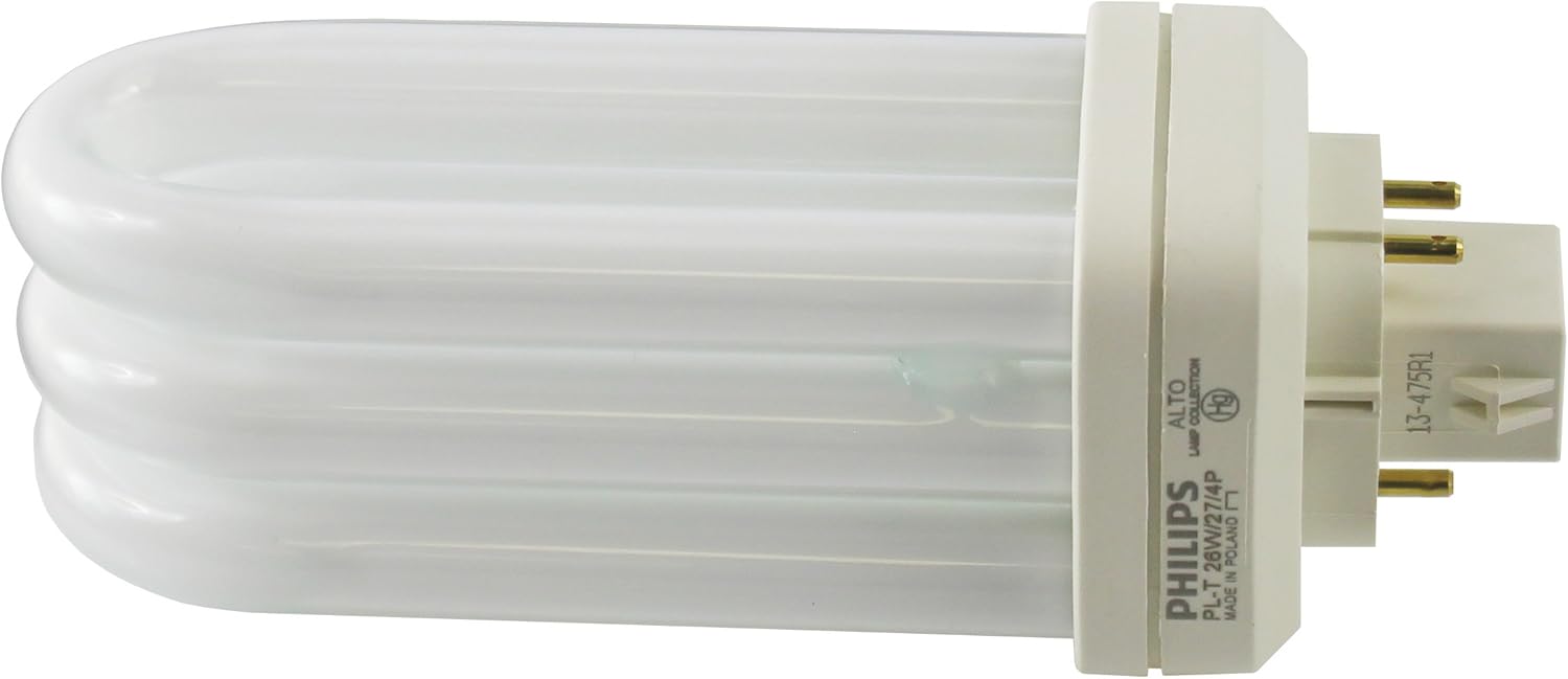 Philips 384404 - PL-T 26W/27/4P/ALTO - 26 Watt Triple Tube Compact Fluorescent Light Bulb, 2700K ...