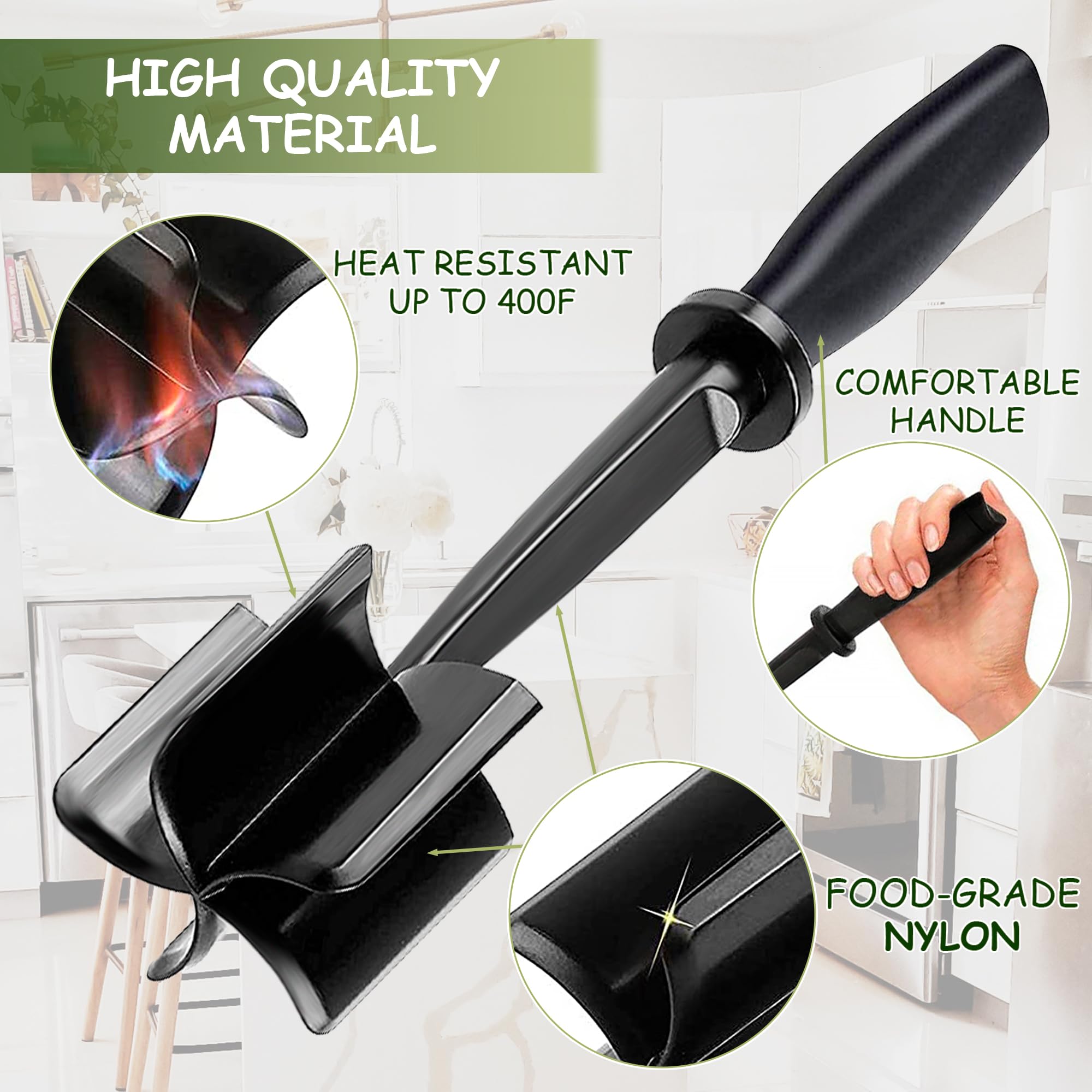 Snapklik.com : Meat Chopper For Ground Beef - Heat Resistant Ground ...