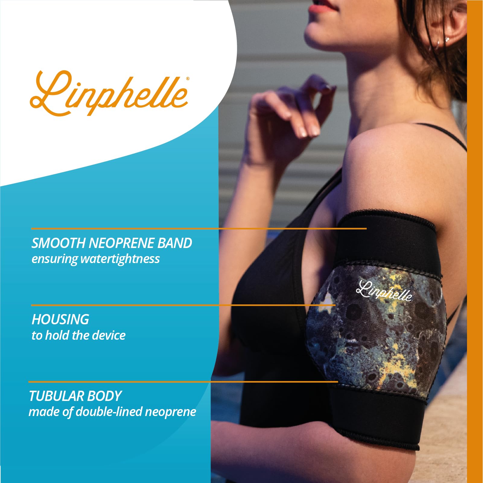 Snapklik.com : Linphelle Waterproof PICC Line Shower Cover PICC Line ...