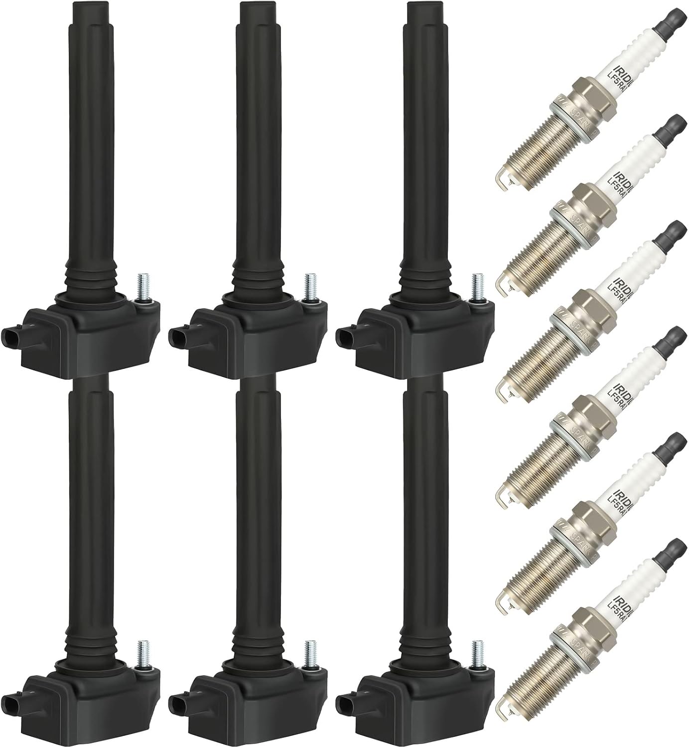Amazon.com: OCPTY Ignition Coil Coils Pack iridium Spark Plugs fits ...