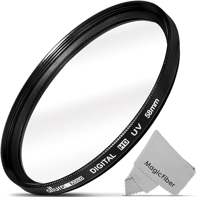 Amazon.com : 58mm Altura Photo UV Ultraviolet Lens Filter for Canon ...