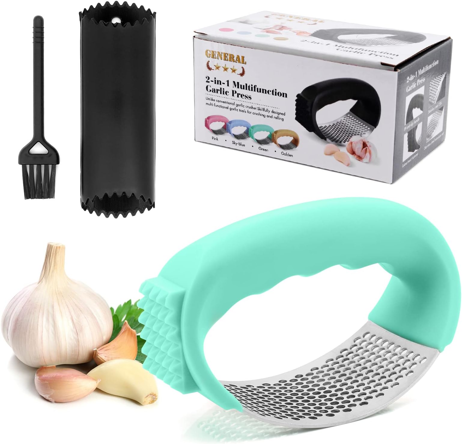 Ever Last® Garlic Press Garlic Crusher Kitchen Garlic Rocker | 304 ...