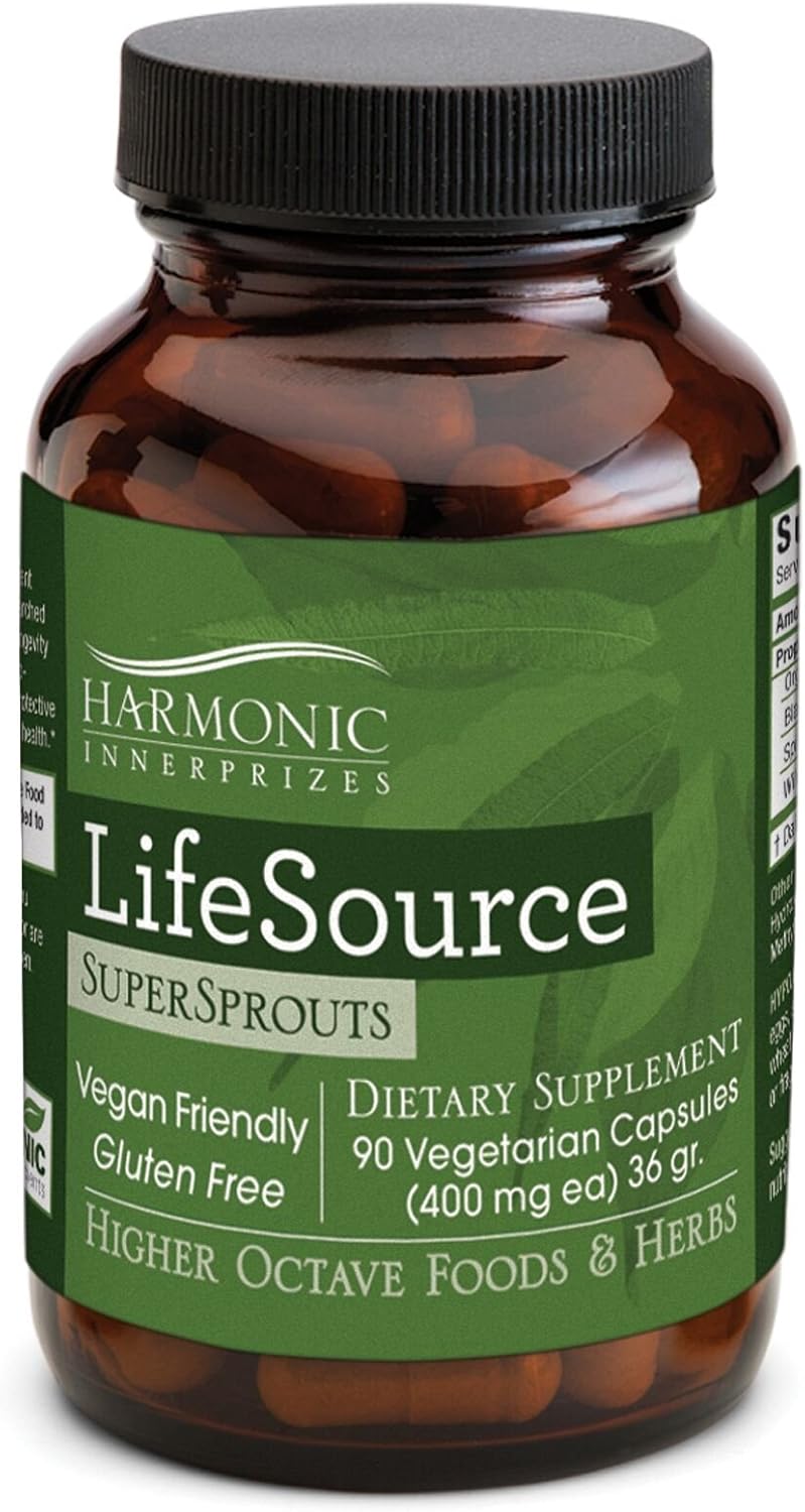 Amazon.com: Harmonic Innerprizes LifeSource SuperSprouts 90 Veggie aps : Health & Household