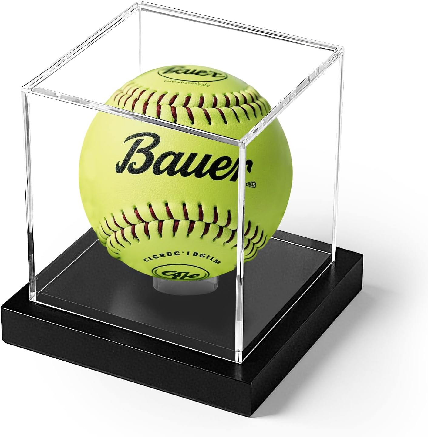 Amazon.com: Softball Display Case, Clear Acrylic Cube Softball Case, UV ...