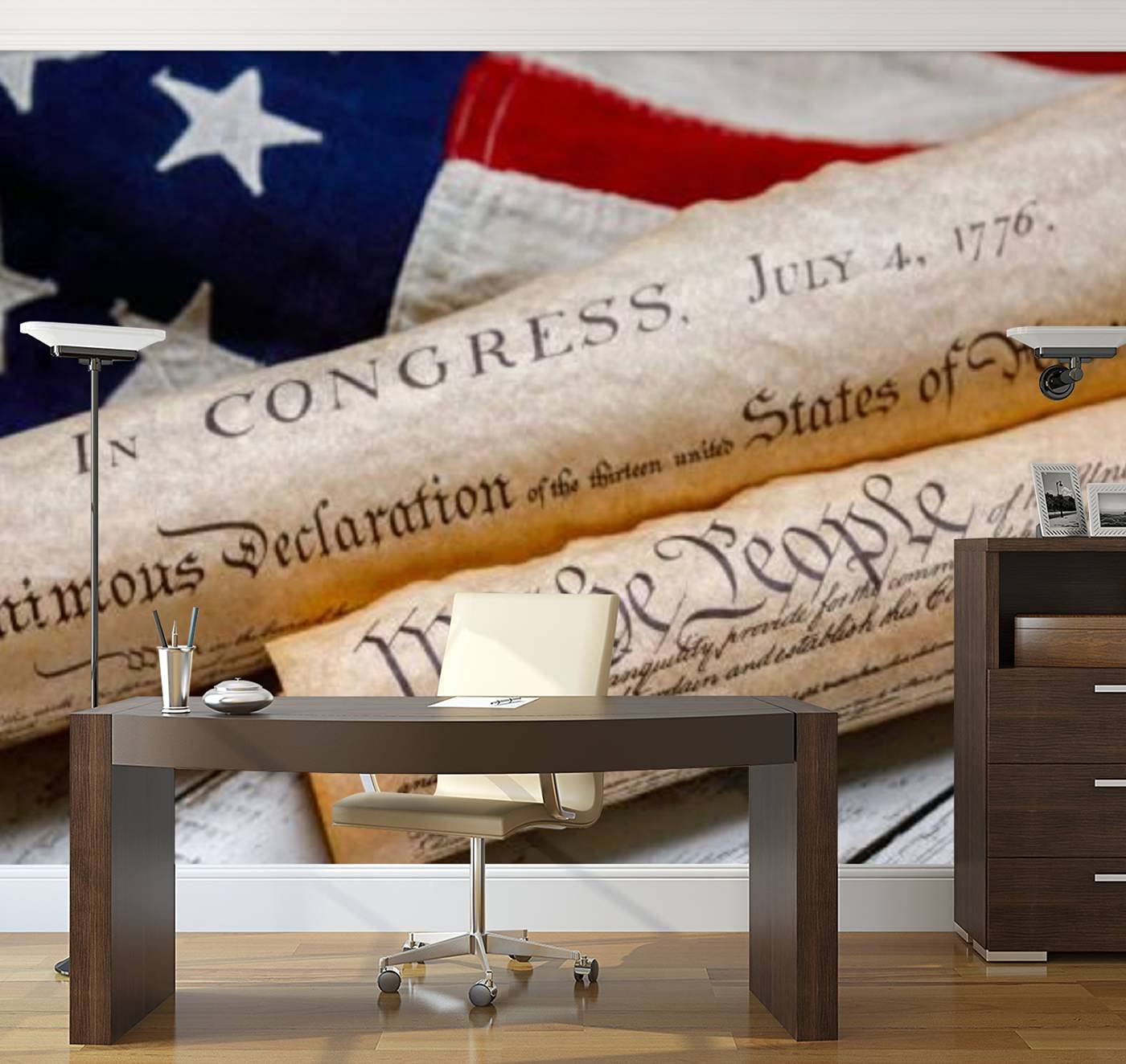 Declaration Of Independence American Flag Wallpaper