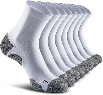 Amazon.com: SITOISBE Quarter Compression Socks for Men Women, Cushioned ...