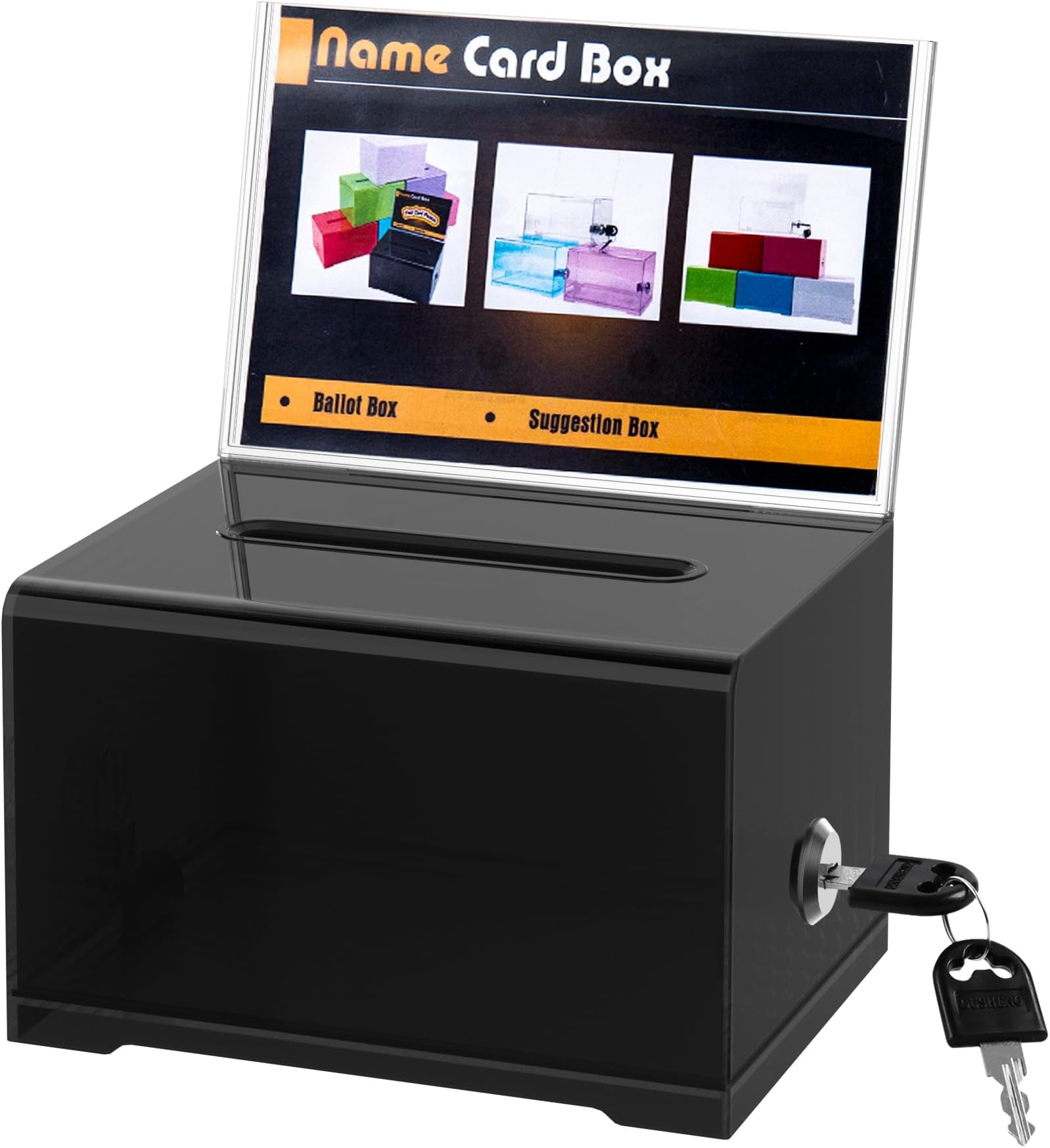 Amazon.com : Donation Ballot Box with Lock - Secure Suggestion Box ...