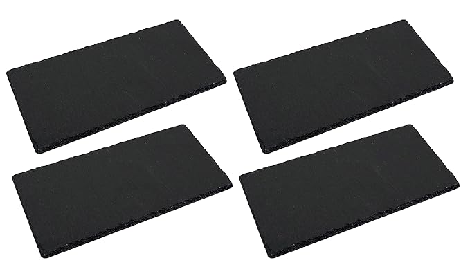 Buy Store2508 Natural Black Slate Tray Rectangular Platter, Food ...