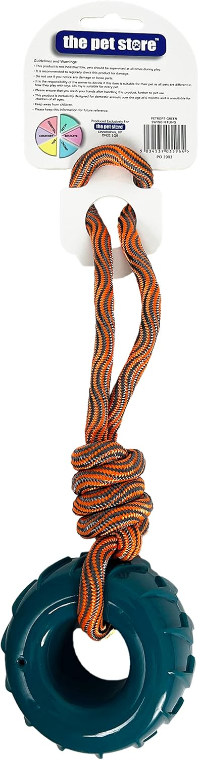 Pet Store The Swing N Fling Dog Toy, for throwing and retrieval games ...