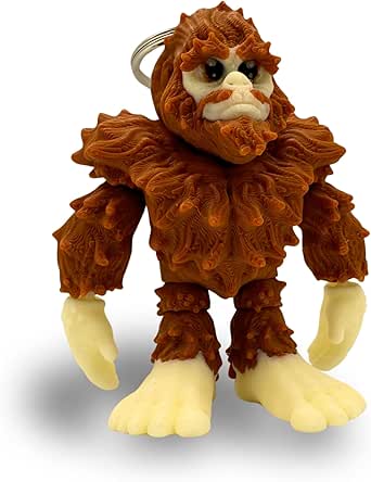 Articulating Sasquatch Keychain - Durable and Lightweight Bigfoot Key ...