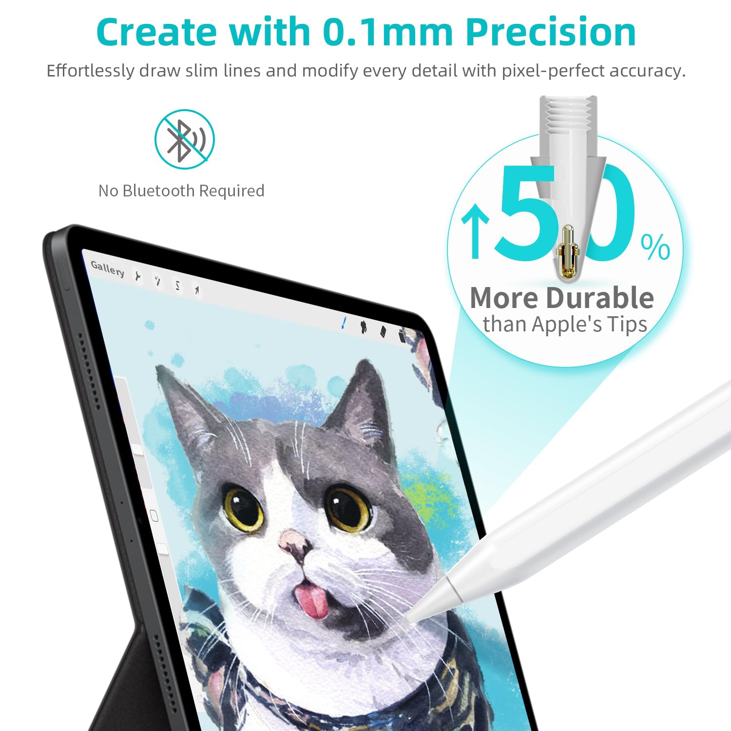 Snapklik.com : Metapen iPad Pencil A8 For Apple iPad 10th/9th, Backup ...