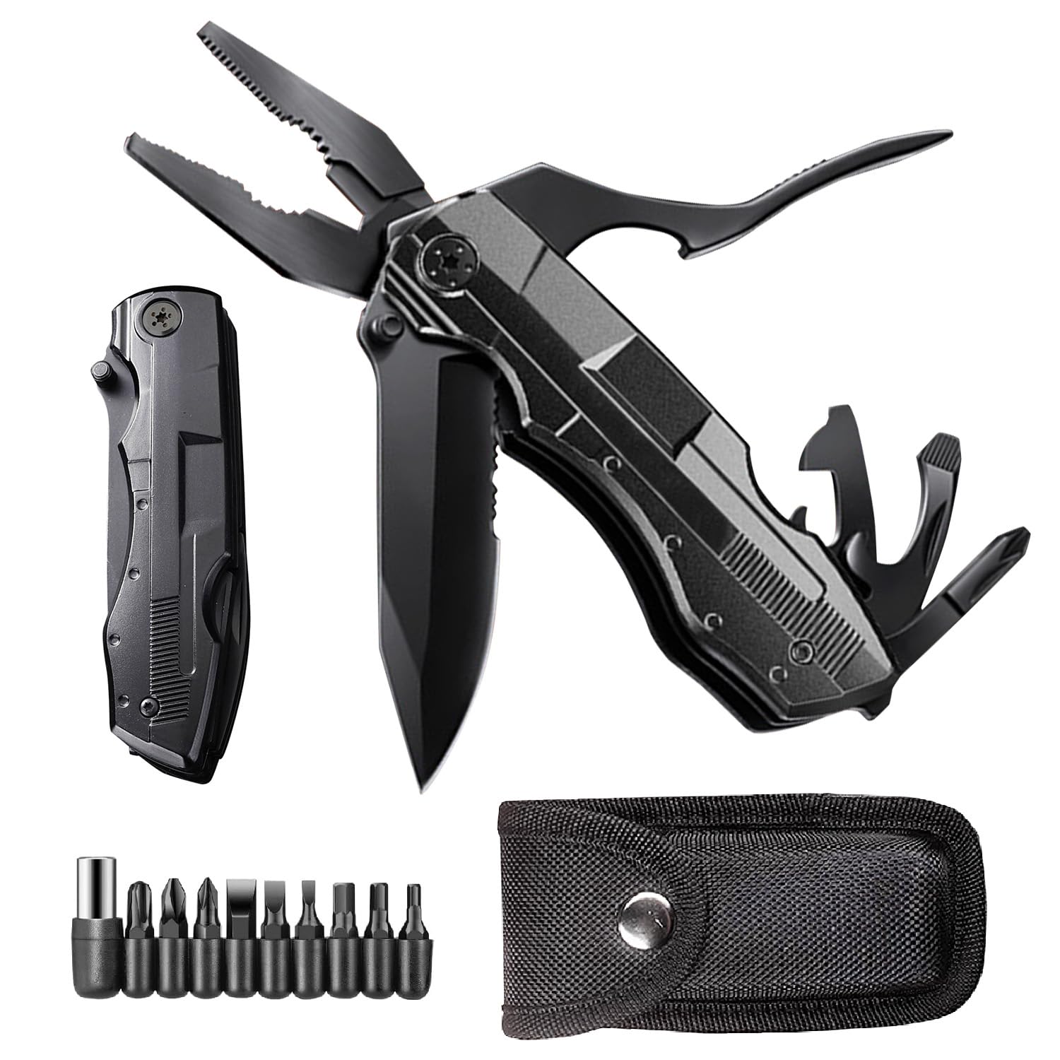Multitool Knife Tactical Folding Knife, Multipurpose Utility Plier Set ...