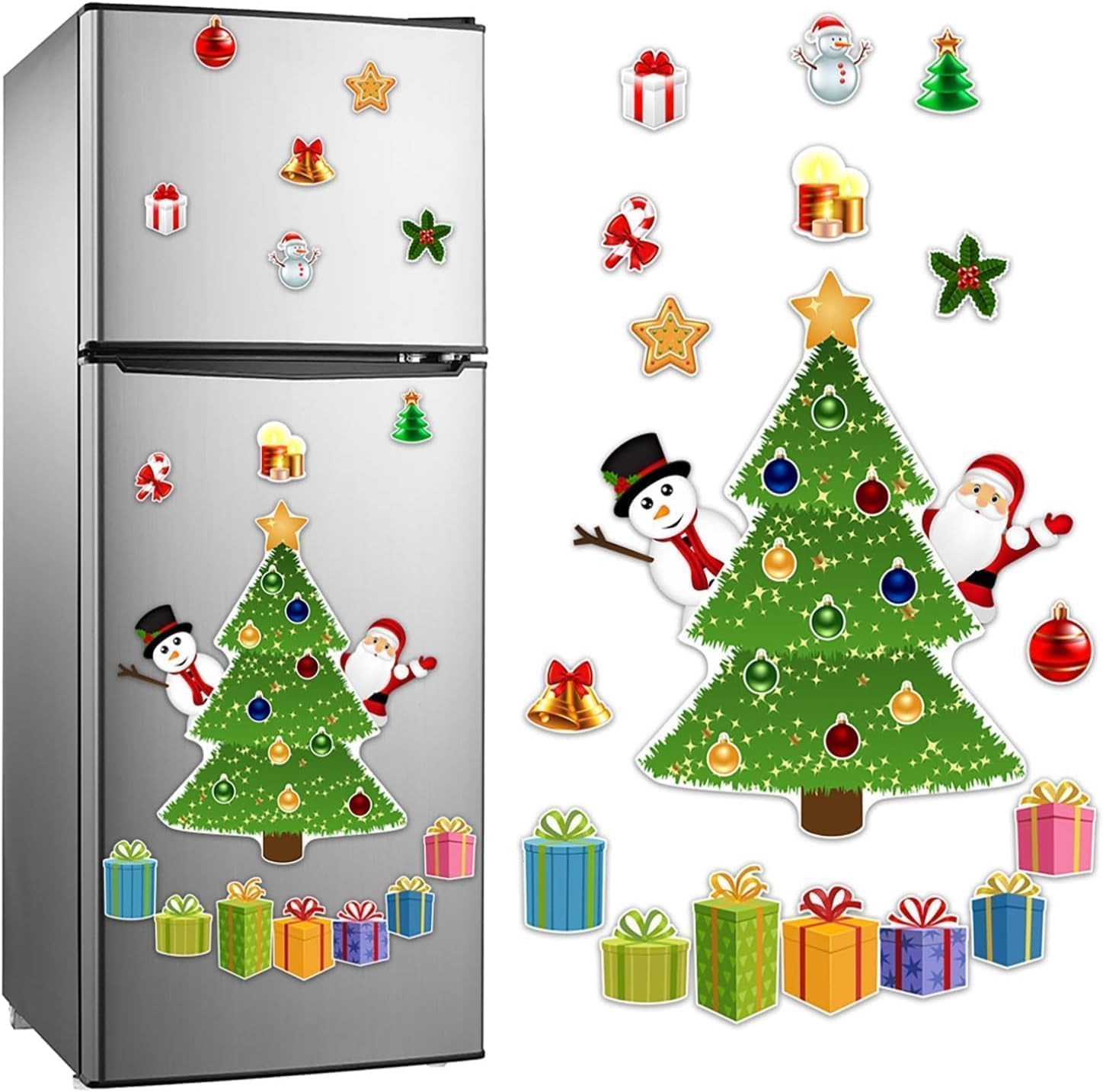 Amazon.com: Magnetic Stickers, Christmas Refrigerator Magnets ...