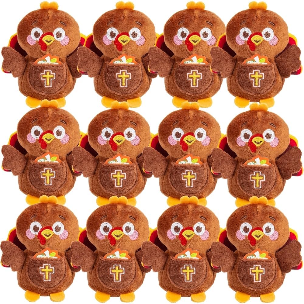 Amazon.com: Fun Express Religious Thankful for Stuffed Turkeys with ...