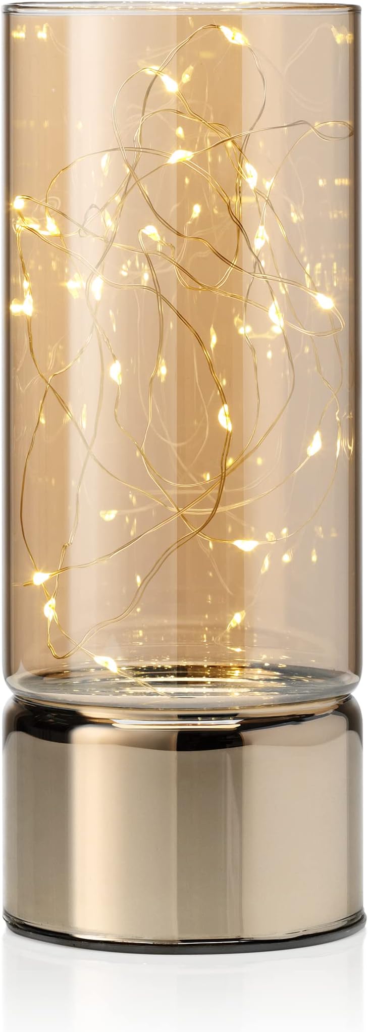 LEDMOMO Glass Dome Lights, Dome Cloche LED Night Light Table Lamp USB ...