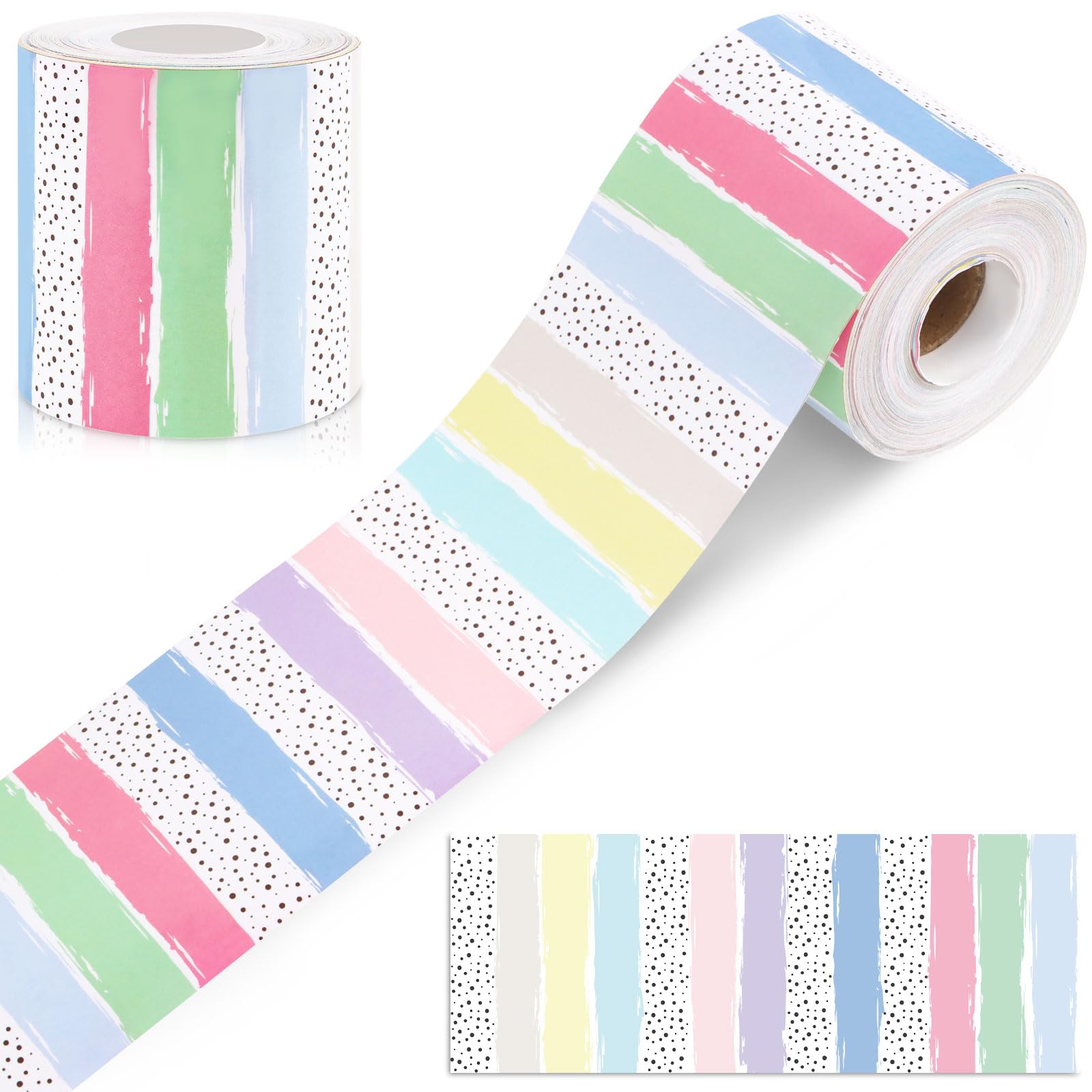 Pastel Borders And Frames 65ft Pastel Bulletin Board Border - Colorful ...