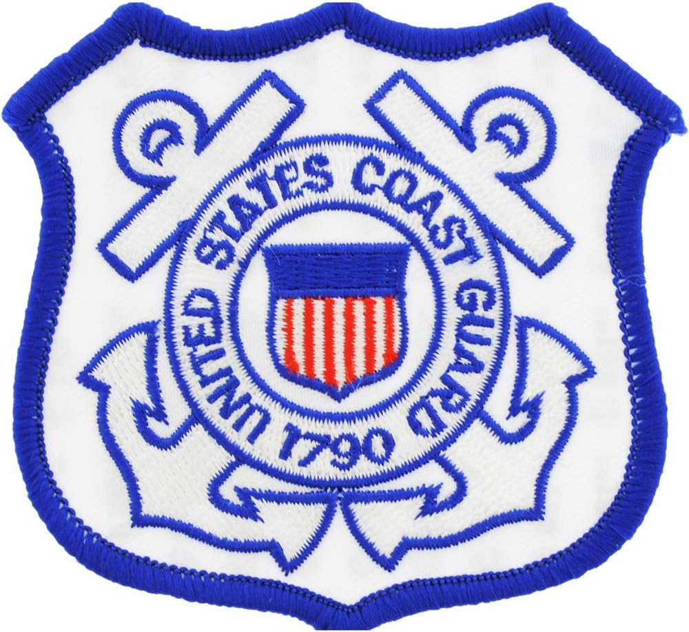 Amazon.com: United States Coast Guard USCG Shield Embroidered Patch ...
