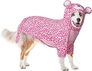 Amazon.com : DELIFUR Dog Leopard Print Costume - Adorable Dog Halloween ...