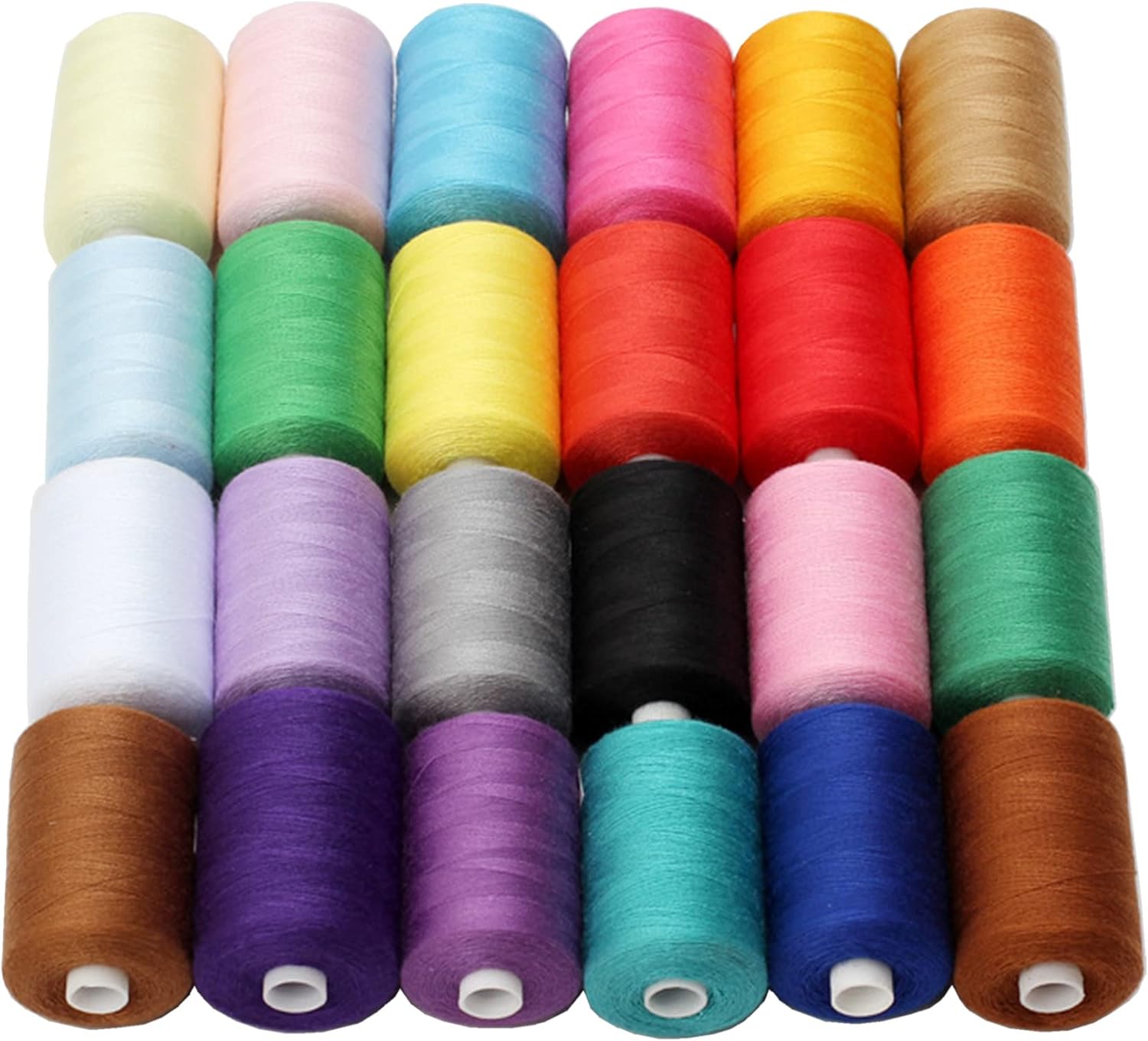 Amazon.com: Simthread All Purpose Sewing Thread, 24 Spool 1000 Yards ...