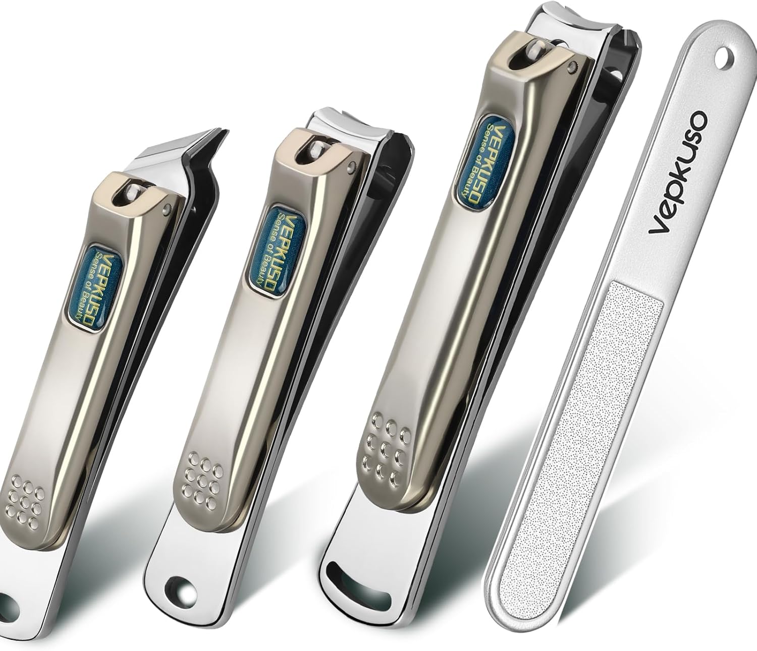 Amazon.com : Nail Clippers for Men, Vepkuso Toenail Clippers for Thick ...