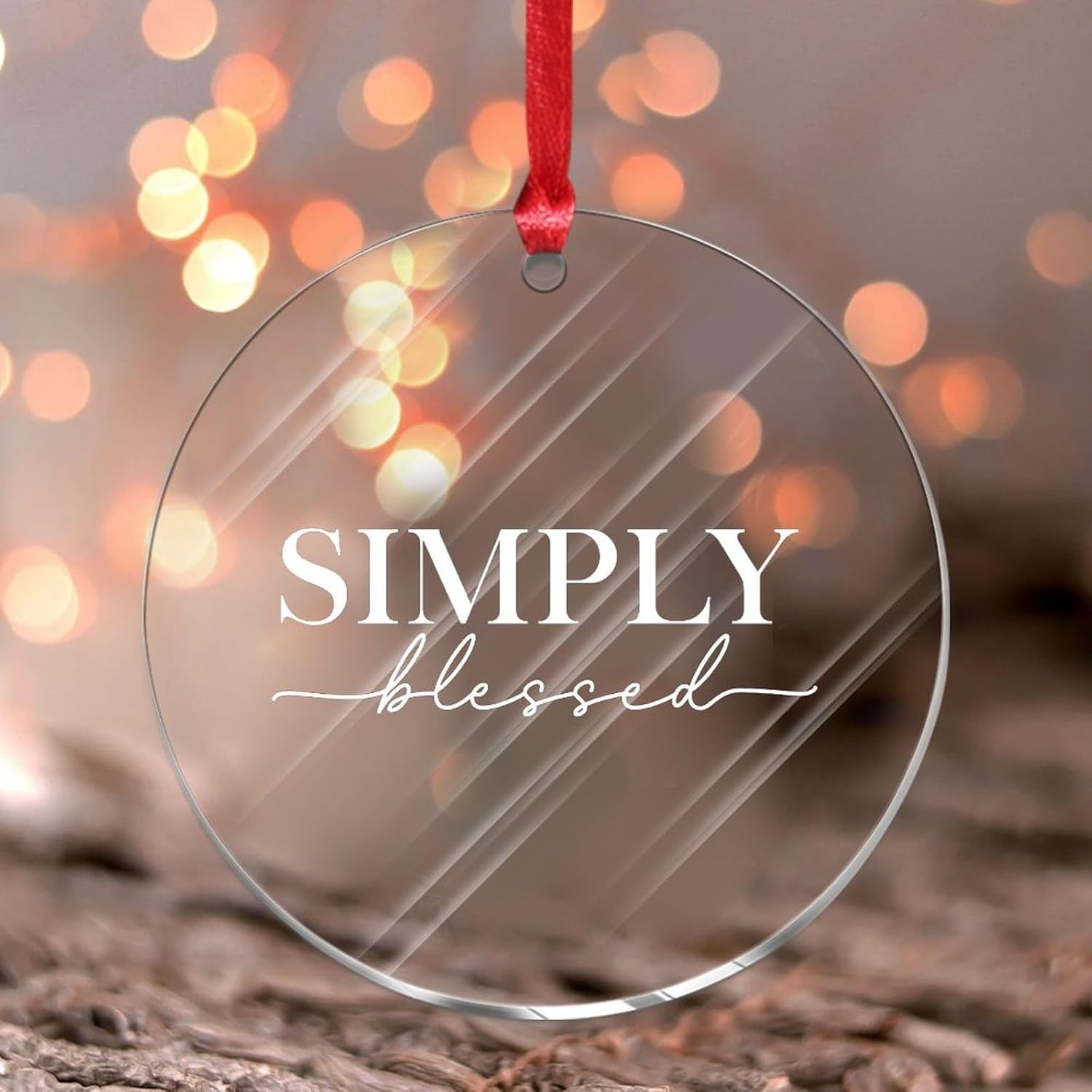 Amazon.com: Stained Acrylic Window Hanging Simply Blessed Hanging ...