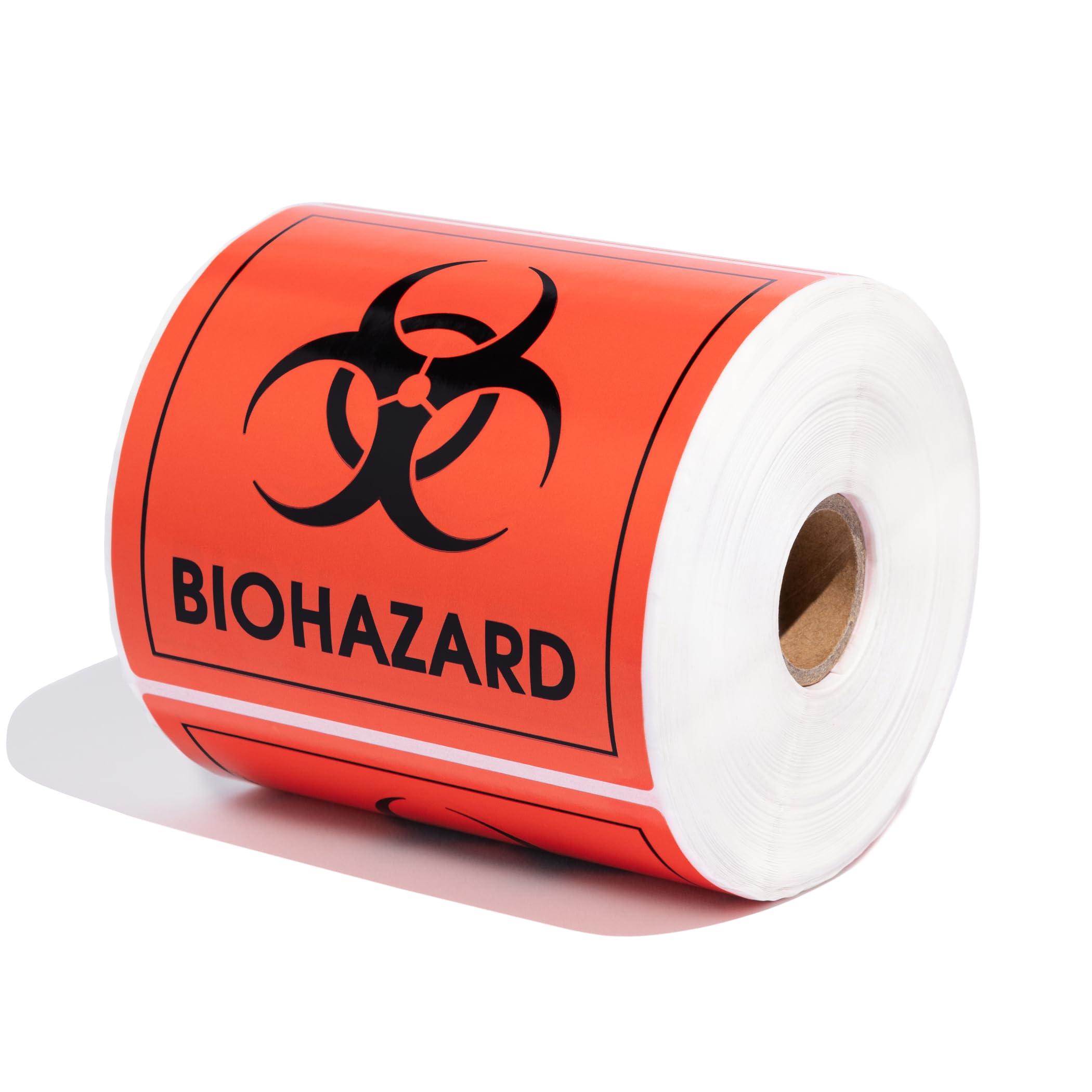 Amazon.com : Aegis Adhesives - 4" X 4" Red Biohazard Labels - Shipping ...