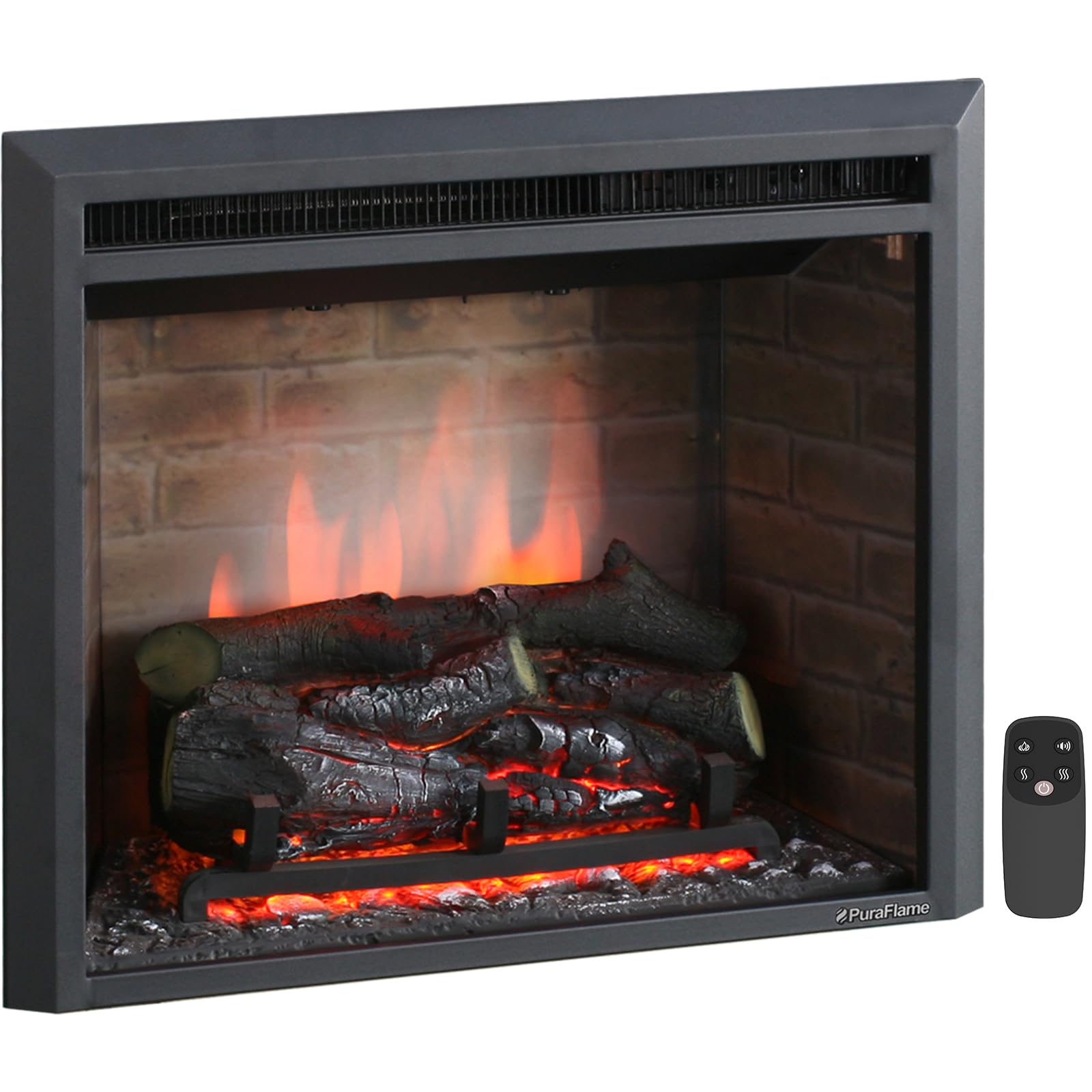 Amazon.com: PuraFlame Western Electric Fireplace Insert with Fire ...