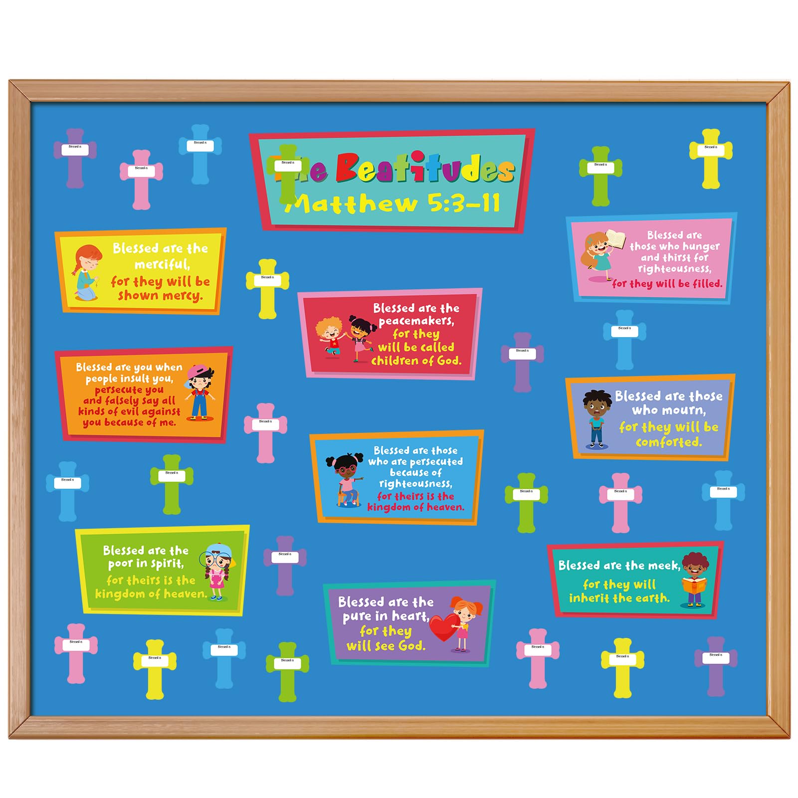 Snapklik.com : 60 Pieces Write-On Beatitudes Bulletin Board Set ...