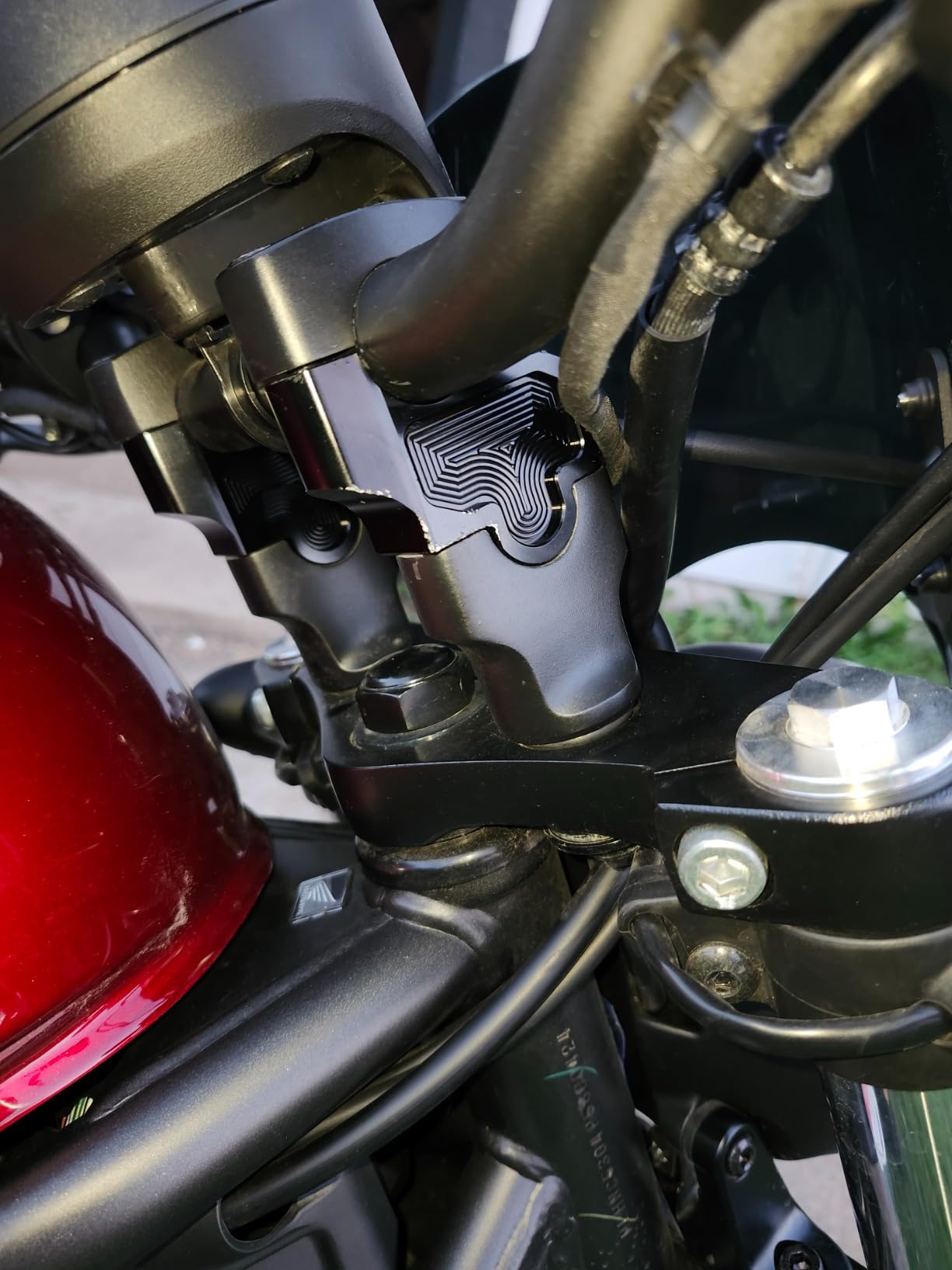 Amazon.com: Motorcycle Handlebar Risers, PSLER CNC Handle Bar Risers ...